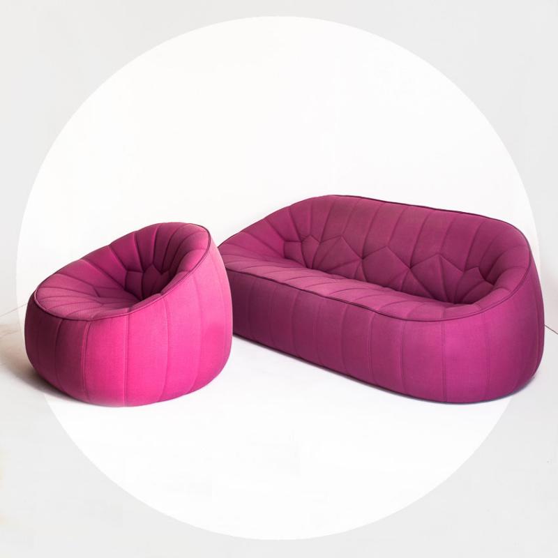 Sofá y sillón modelo "Ottoman"de Noé Duchaufour-Laurance para Cinna ...