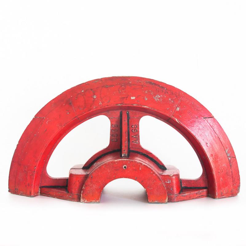 Gran contramolde / Molde industrial vintage. Madera. Francia, años 50