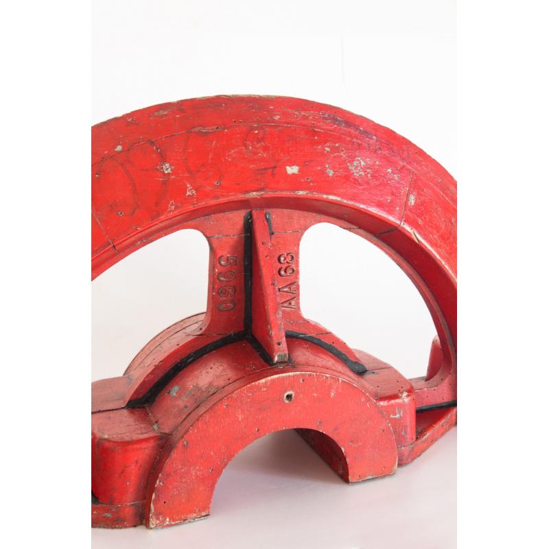 Gran contramolde / Molde industrial vintage. Madera. Francia, años 50